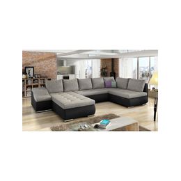 MF Design Gio Recamiere Links in Grau - (L) 190 x (B) 351 x (H) 82 cm | Gr.: onesize