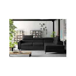 MF Design Katara Recamiere Rechts in Schwarz - (L) 265 x (B) 265 x (H) 92 cm | Gr.: onesize