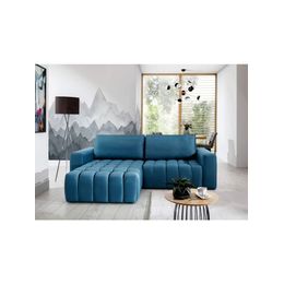 MF Design Bonita Recamiere Links in Blau - (L) 175 x (B) 250 x (H) 92 cm | Gr.: onesize
