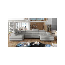 MF Design Rodri Recamiere Links in Grau - (L) 202 x (B) 345 x (H) 90 cm | Gr.: onesize