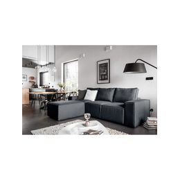 MF Design Rush Recamiere Links in Anthrazit - (L) 302 x (B) 302 x (H) 95 cm | Gr.: onesize