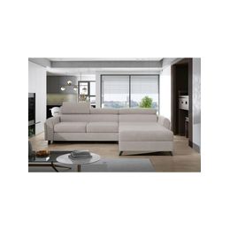 MF Design Mariam Recamiere Rechts in Beige - (L) 200 x (B) 288 x (H) 92 cm | Gr.: onesize
