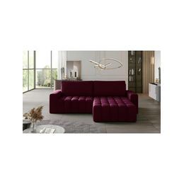MF Design Bonita Recamiere Rechts in Weinrot - (L) 175 x (B) 250 x (H) 92 cm | Gr.: onesize