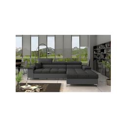 MF Design Ricky Recamiere Rechts in Anthrazit - (L) 205 x (B) 281 x (H) 88 cm | Gr.: onesize