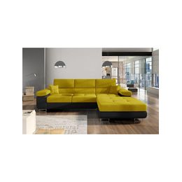 MF Design Amanda Recamiere Rechts in Senfgelb - (L) 203 x (B) 289 x (H) 85 cm | Gr.: onesize