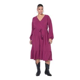 Studio Untold Kleid in aubergine | Gr.: 50-52