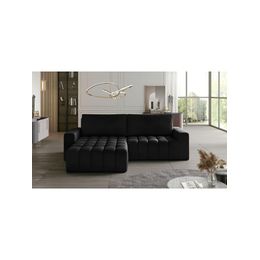 MF Design Bonita Recamiere Links in Schwarz - (L) 175 x (B) 250 x (H) 92 cm | Gr.: onesize