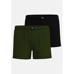 Ceceba Boxershort 2Er Pack Daytona in gr&uuml;n-dunkel-uni | Gr.: 10
