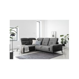 MF Design Neviro Recamiere Links in Charcoal - (L) 200 x (B) 275 x (H) 98 cm | Gr.: onesize