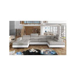 MF Design Rodri Recamiere Rechts in Grau - (L) 202 x (B) 345 x (H) 90 cm | Gr.: onesize