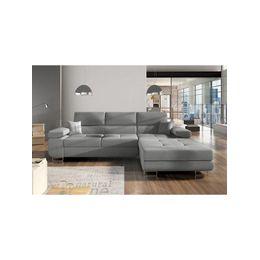 MF Design Amanda Recamiere Rechts in Dunkelgrau - (L) 203 x (B) 289 x (H) 85 cm | Gr.: onesize