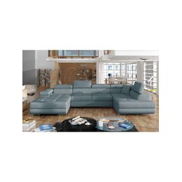 MF Design Rodri Recamiere Rechts in Blautanne - (L) 202 x (B) 345 x (H) 90 cm | Gr.: onesize