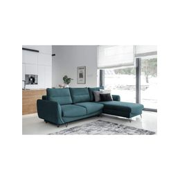 MF Design Sonic Recamiere Rechts in Petrol - (L) 276 x (B) 276 x (H) 100 cm | Gr.: onesize