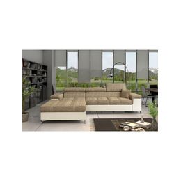 MF Design Ricky Recamiere Links in Beige - (L) 205 x (B) 281 x (H) 88 cm | Gr.: onesize