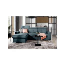 MF Design Falcon Recamiere Links in Petrol - (L) 248 x (B) 248 x (H) 95 cm | Gr.: onesize