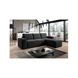 MF Design Rush Recamiere Rechts in Schwarz - (L) 302 x (B) 302 x (H) 95 cm | Gr.: onesize