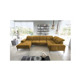 MF Design Nevido Recamiere Rechts in Amber - (L) 201 x (B) 350 x (H) 77 cm | Gr.: onesize