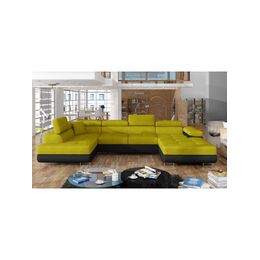 MF Design Rodri Recamiere Links in Senf - (L) 202 x (B) 345 x (H) 90 cm | Gr.: onesize