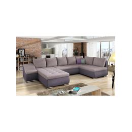 MF Design Gio Recamiere Links in Lila - (L) 190 x (B) 351 x (H) 82 cm | Gr.: onesize