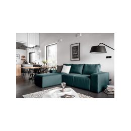 MF Design Rush Recamiere Links in T&uuml;rkis - (L) 302 x (B) 302 x (H) 95 cm | Gr.: onesize