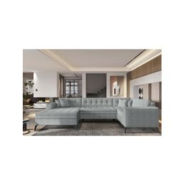 MF Design Monton Recamiere Links in Grau - (L) 180 x (B) 340 x (H) 93 cm | Gr.: onesize
