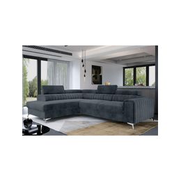 MF Design Lauryn Recamiere Links in Grau - (L) 205 x (B) 278 x (H) 92 cm | Gr.: onesize