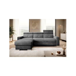 MF Design Falcon Recamiere Links in Charcoal - (L) 248 x (B) 248 x (H) 95 cm | Gr.: onesize