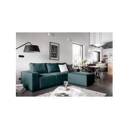 MF Design Rush Recamiere Rechts in T&uuml;rkis - (L) 302 x (B) 302 x (H) 95 cm | Gr.: onesize