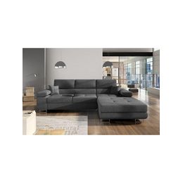 MF Design Amanda Recamiere Rechts in Anthrazit - (L) 203 x (B) 289 x (H) 85 cm | Gr.: onesize