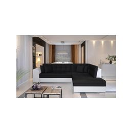 MF Design Piri Recamiere Rechts in Schwarz - (L) 260 x (B) 260 x (H) 78 cm | Gr.: onesize