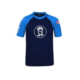 Trollkids Badeshirt Kvalvika T in navy/blue | Gr.: 140