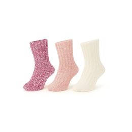 Yuhu Norweger Socken M&auml;dchen 3er Pack in Mehrfarbig | Gr.: 19-22