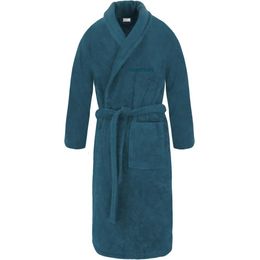 Normani Unisex Baumwoll-Bademantel 450 g/m&sup2; Flee in Marine | Gr.: 4XL