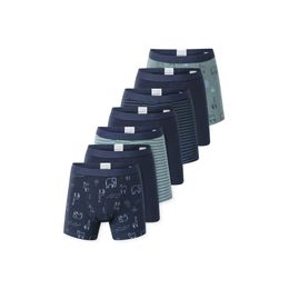 Schiesser Boxershort 7er Pack in Dunkelblau/Gr&uuml;n | Gr.: 116