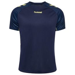 Hummel T-Shirt Hmlblaze Herren in MARINE/SHADOW LIME | Gr.: L