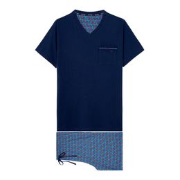 HOM Pyjama Short Sleepwear Bellagio in navy print | Gr.: L