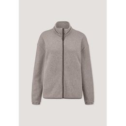 hessnatur Fleece Jacke in mandelbraun | Gr.: L