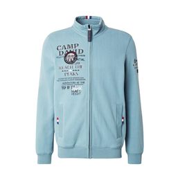 CAMP DAVID Zip-Up Hoodie male Blue size XXL