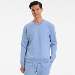 LANDS' END Rundhals-Sweatshirt SERIOUS SWEATS, Herren,  Blau, Baumwoll-Mischung/Polyester-Mischung, by Lands' End