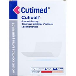 BSN Cutimed Cuticell Salbenkompresse 7,5x7,5 cm 10 St