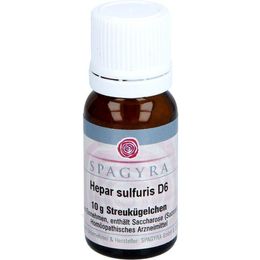 SPAGYRA Hepar Sulfuris D 6 Globuli 10 g