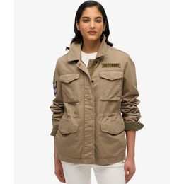 Superdry Damen Verzierte M65 Military-jacke Gr&uuml;n - Gr&ouml;&szlig;e: 44 20822170006319ZD025