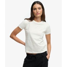 Superdry Damen Essential Logo T-shirt in Schmaler Passform White - Gr&ouml;&szlig;e: 36 21024220001208ML030