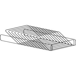 Schr&auml;gablage, 11 F&auml;cher f&uuml;r DIN A4, f&uuml;r Container kaiserkraft