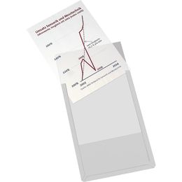 EICHNER Magnet-Sichttasche aus Hart-PVC, VE 10 Stk, Format DIN A4 hoch, grau