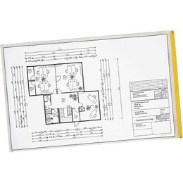 EICHNER Planschutztasche, VE 5 Stk, Format DIN A0, transparent