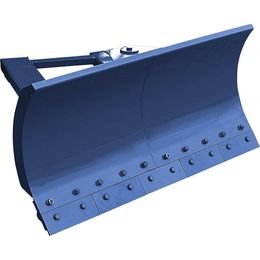 Eichinger Schneeschieber f&uuml;r Stapler, mit Gummisch&uuml;rfleiste, Schildbreite 2100 mm, enzianblau