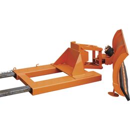 Eichinger Schneeschild f&uuml;r Gabelstapler, mit Gummisch&uuml;rfleiste, Schildbreite 1500 mm, orange, 210 x 70 mm