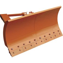 Eichinger Schneeschieber f&uuml;r Stapler, mit Polyurethansch&uuml;rfleiste, Schildbreite 2100 mm, orange