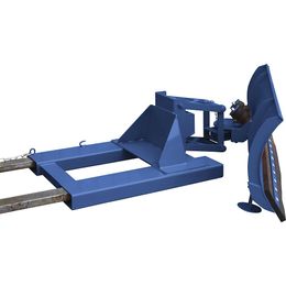 Eichinger Schneeschild f&uuml;r Gabelstapler, mit Stahlsch&uuml;rfleiste, Schildbreite 2400 mm, enzianblau, 210 x 70 mm